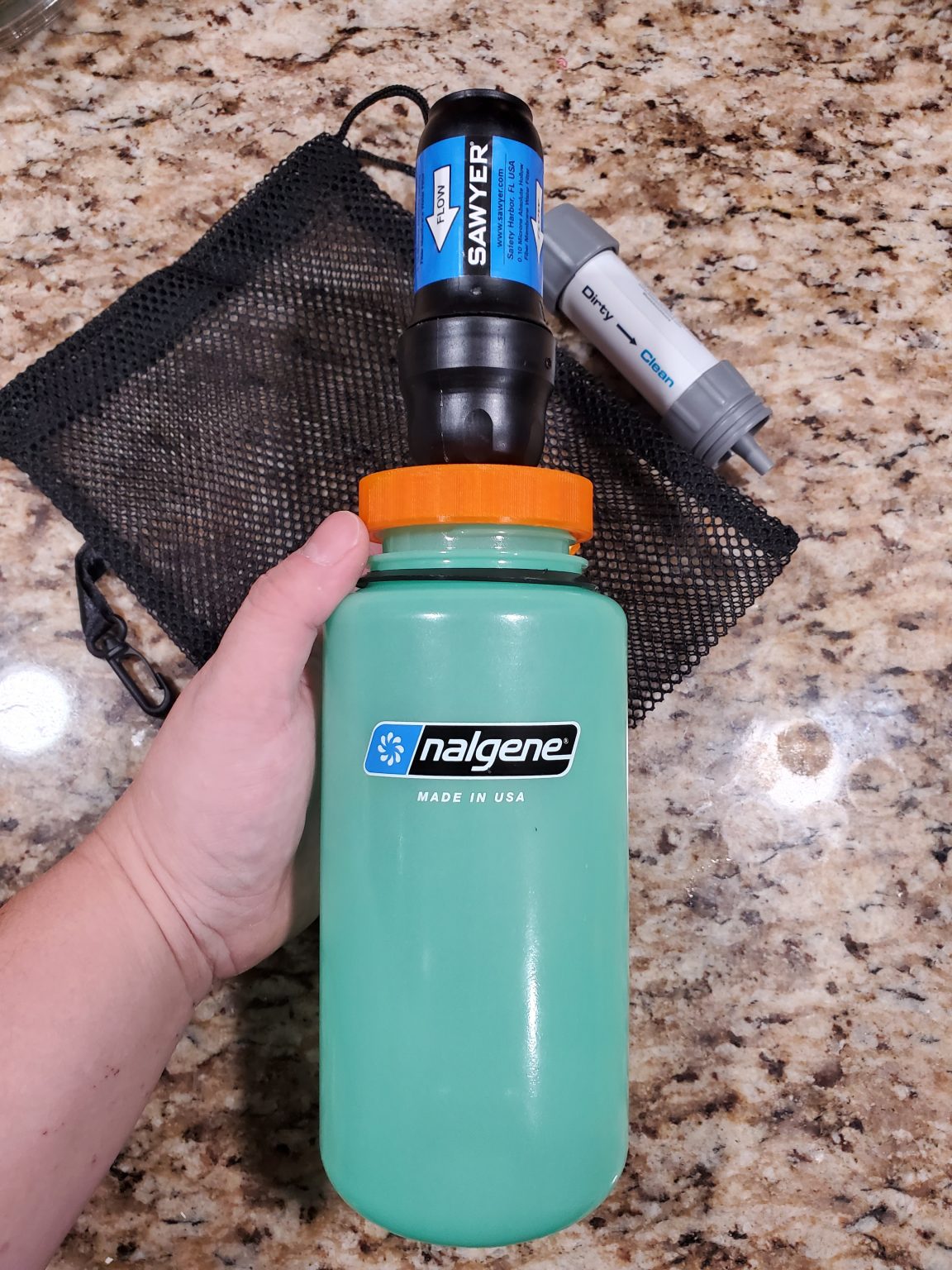 Sawyer Water Filter Adapter to Nalgene – Wide/Narrow Mouth And USGI ...