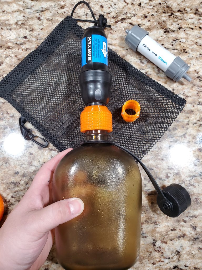 Sawyer Water Filter Adapter to Nalgene – Wide/Narrow Mouth And USGI ...